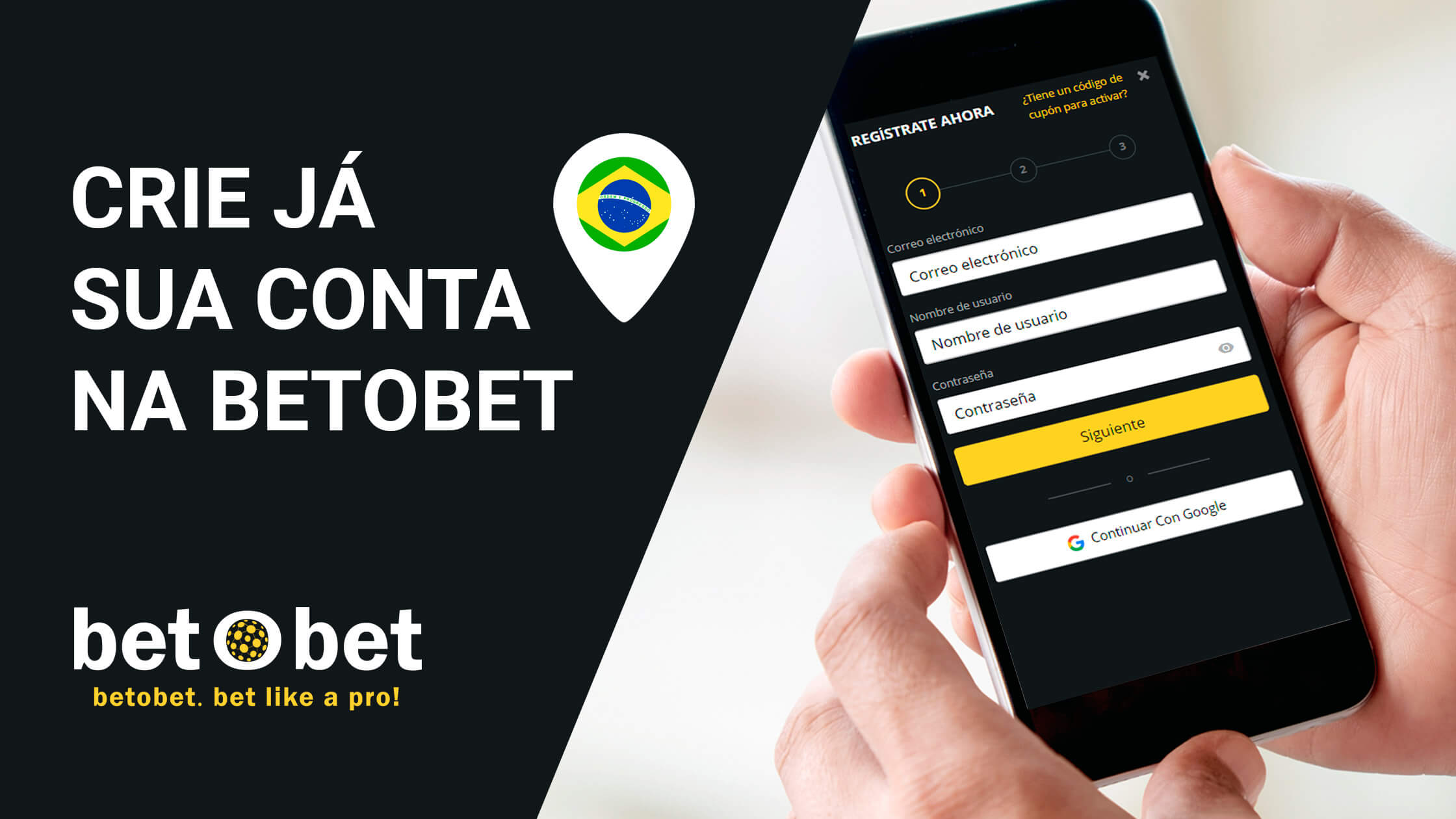 Crie o seu Betobet cadastro e ganhe até R$500 em apostas esportivas